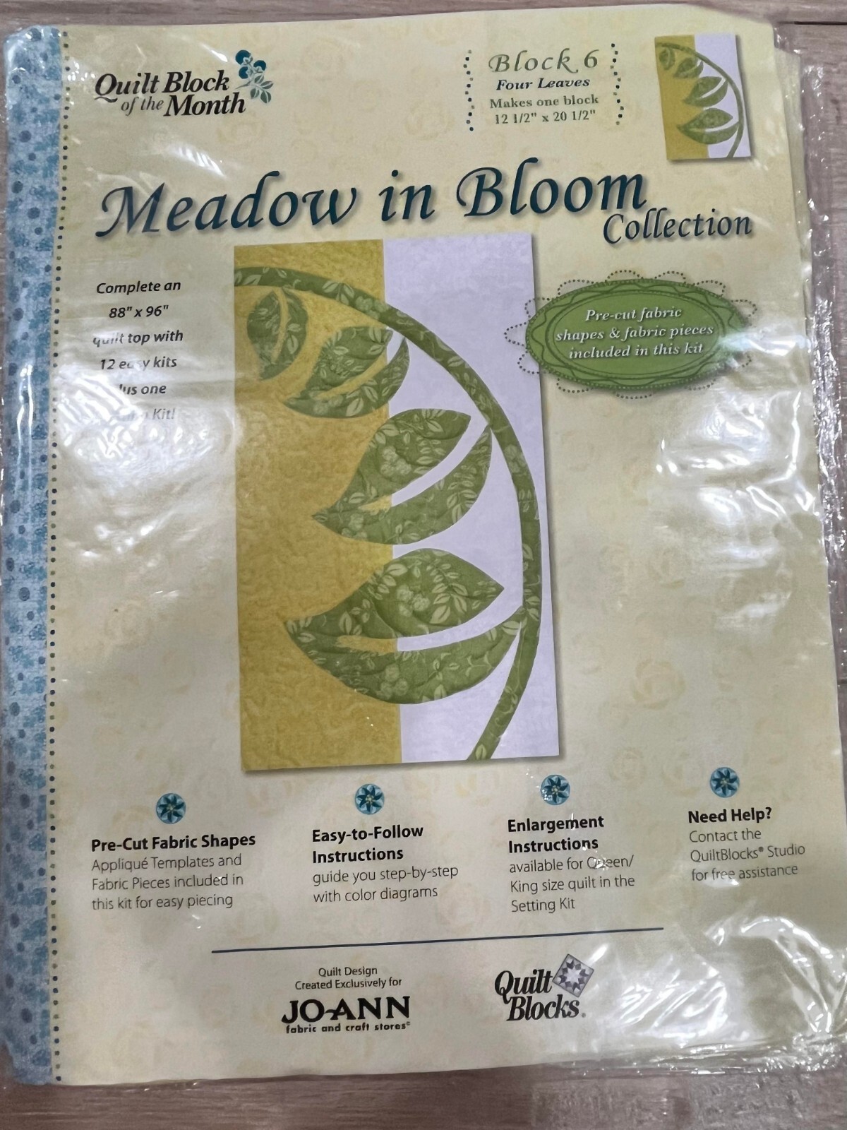 Joann's Meadow in Bloom Block of the Month Quilt Kit CHOICE | eBay