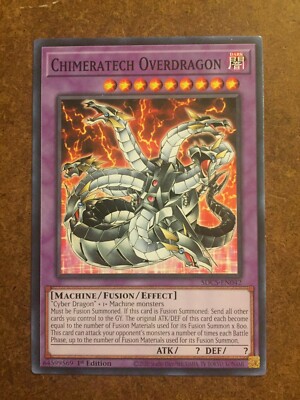 Chimeratech Overdragon SDCS-EN042 Yugioh Trading Card | eBay
