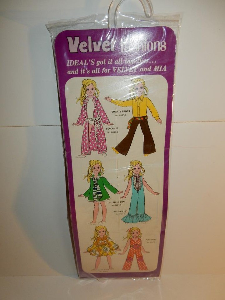 VINTAGE Ideal VELVET Doll Crissy Family PLAY DOTS NOS 8097-8 ROMPER ...