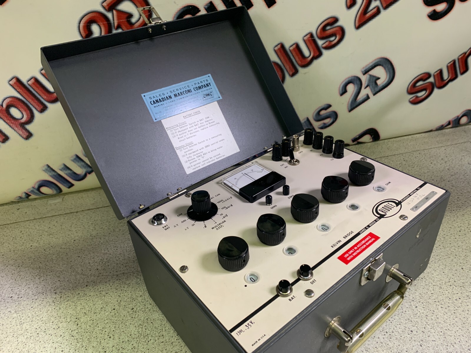 AVO Biddle Cat. no. 72-439 Kelvin Bridge *Metal Case | eBay