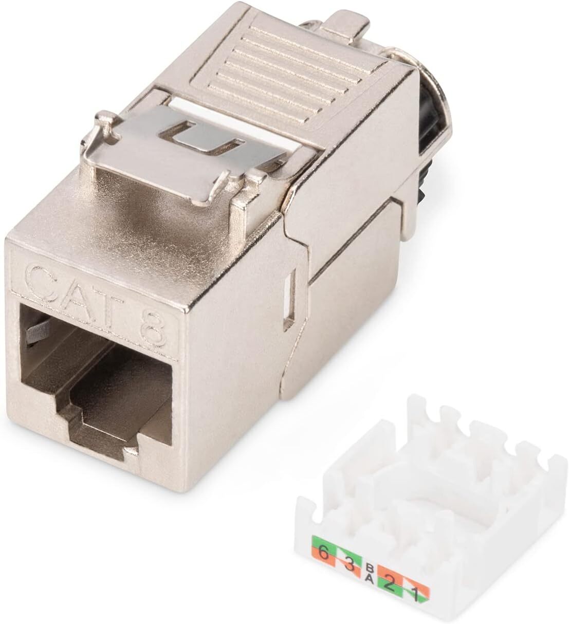 DIGITUS Keystone Module Cat-8.1 Shielded - RJ45-2000 MHz - 25/40GBase-T ...