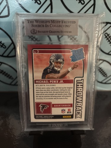 2024 Panini Donruss - Rated Rookies Throwbacks Michael Penix Jr. #3 (RC) | eBay