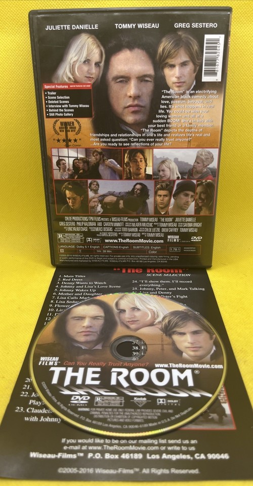 The Room (DVD, Made In 2003, Widescreen, Tommy Wiseau, Juliette ...