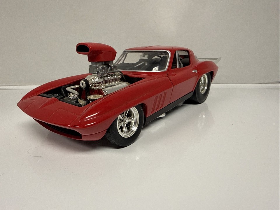 2000 Hot Wheels Corvette Red Pro Street Diecast Car 1/18 Scale | eBay