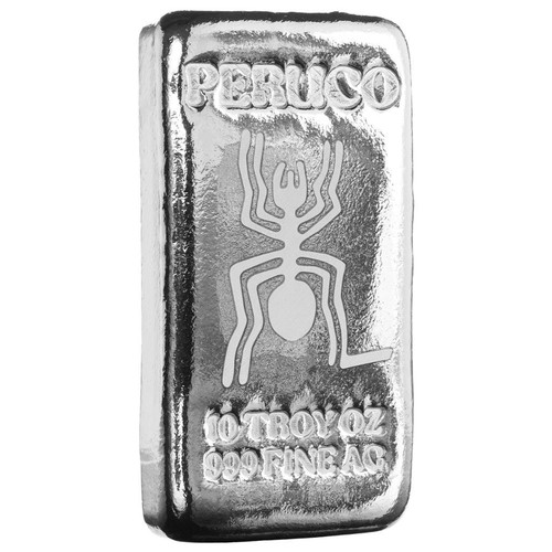 10 oz Silver Bar PERUCO - The Spider .999 Silver Bullion Bar #A711 | eBay