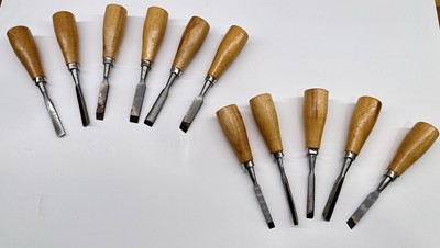 11Pcs Wood Carving Chisel Tool Set Woodworking Gouges DIY Detailed Hand ...