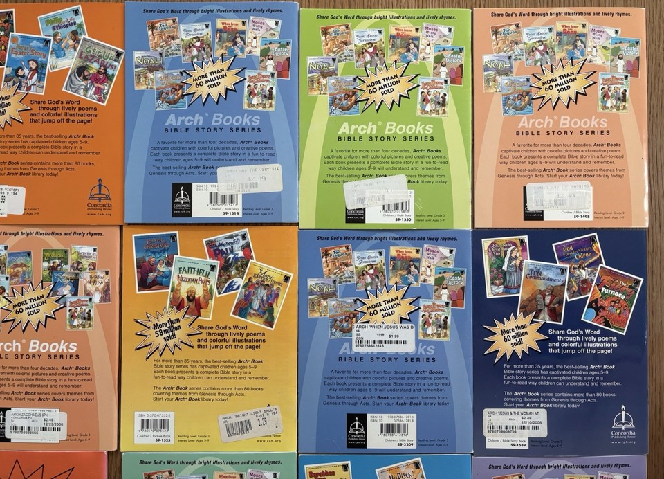 Arch 35 Books Children's Learning Religious Bible Stories Church ...