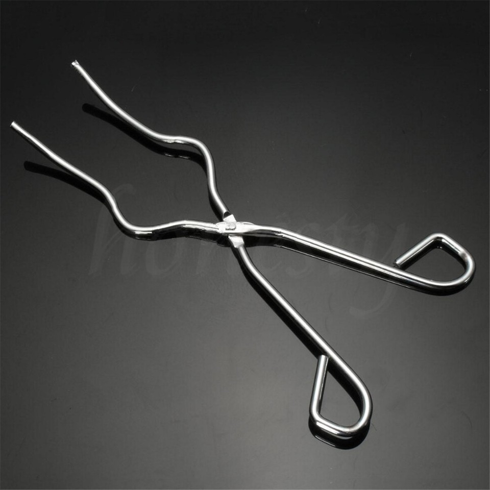 23cm Stainless Steel Crucible Tong Clamp Graphite Melting Furnace ...