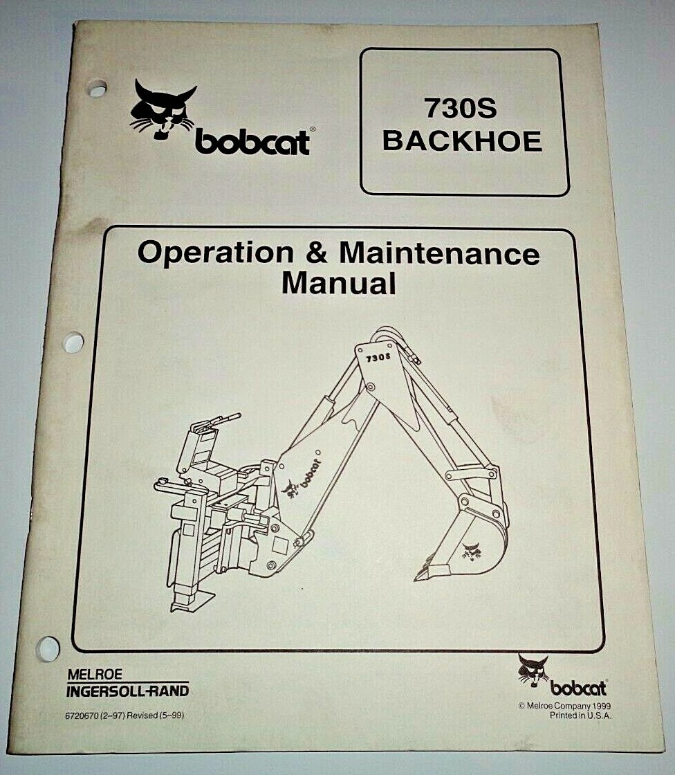Bobcat 730 Sh Backhoe Clipart