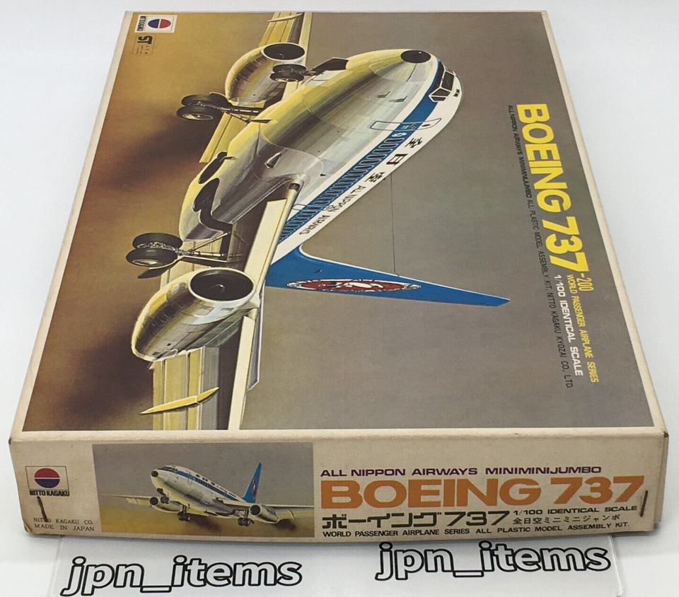 Nitto 1/100 Boeing 737-200 ANA All Nippon Airways Plastic Model Kit ...
