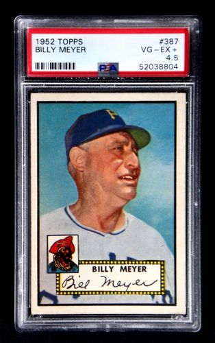 BILLY MEYER 1952 TOPPS BASEBALL CARD #387 PSA 4.5 VERY GOOD TO EXCELLENT+ HI # | eBay