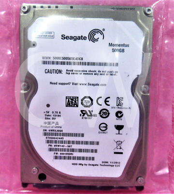 ST9500424AS Seagate 9RW143 MOMENTUS 500GB 7.2K RPM 3Gb/s 2.5"SATA HDD ...
