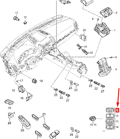Genuine Porsche Switch 958 Cayenne Black Matt 958613164206N3 for sale ...