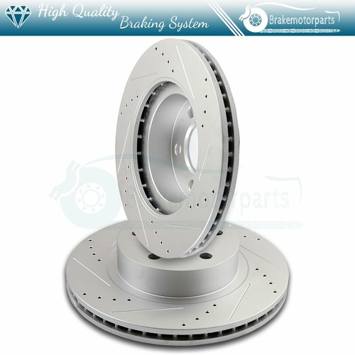 Front Brake Rotors Kit For 2003-2008 Dodge Ram 2500 3500 Drilled And ...