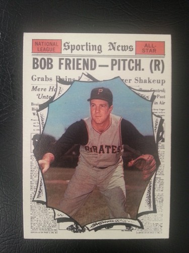 1961 Topps baseball EXMT-NM Set Break RARE HIGH NUMBER #585 Bob Friend ...