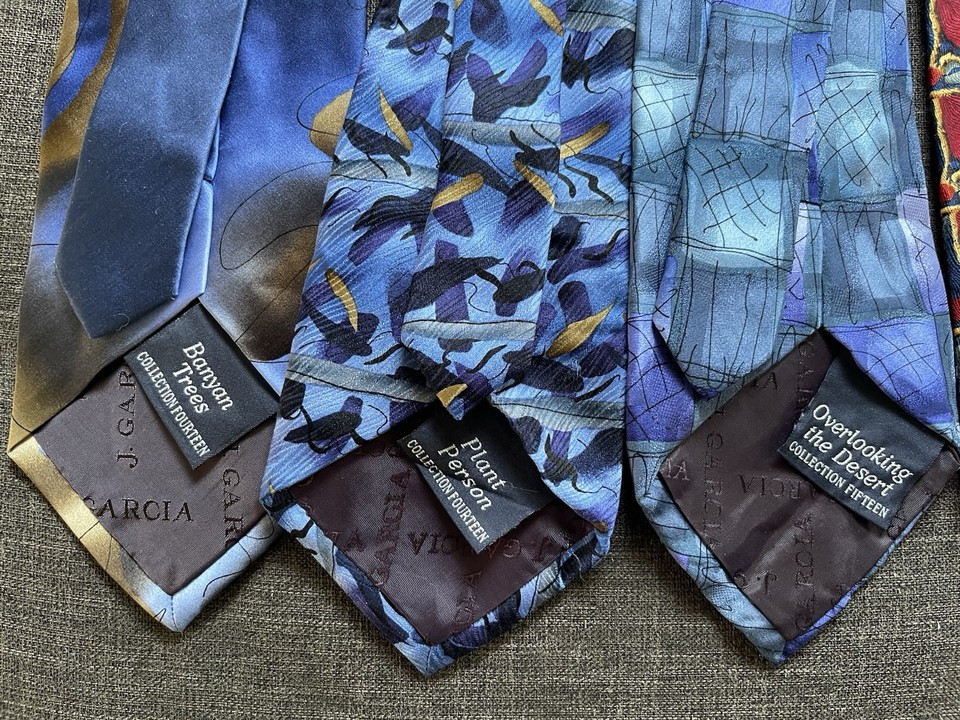 Lot Of 6 Jerry Garcia Grateful Dead Neckties In Red And Blue Colors | eBay