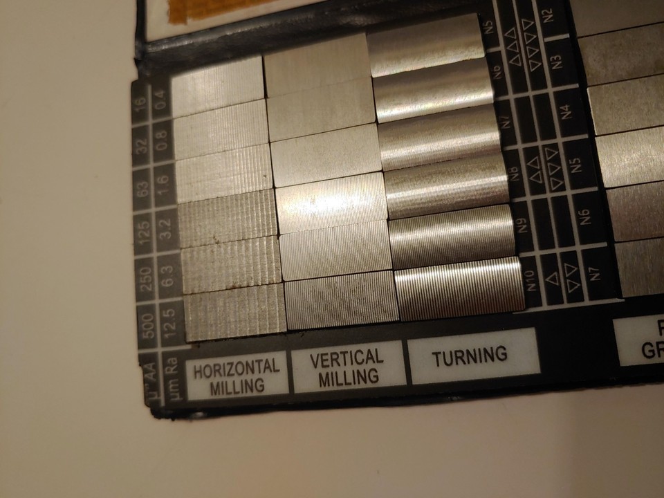 Surface Roughness Standards Finish Comparator Set 30 Sample Ra0.05-12 ...