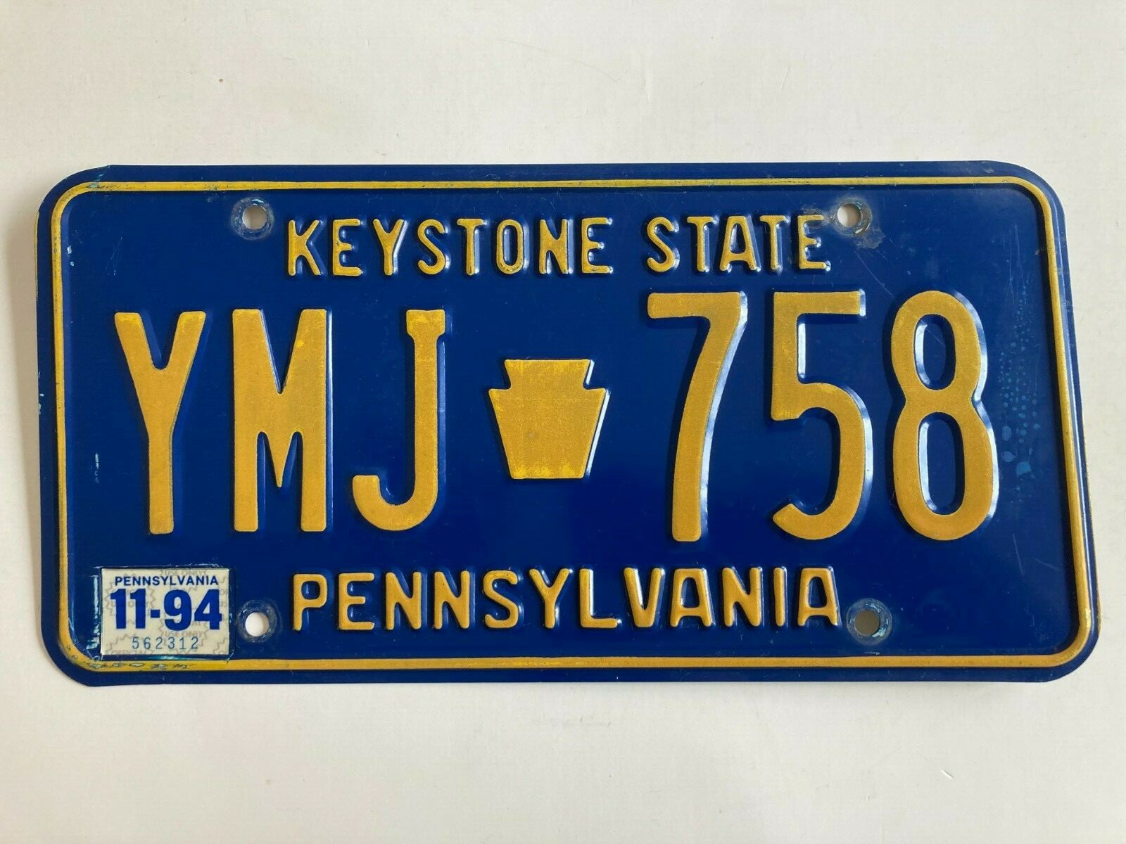 1994 Pennsylvania License Plate Keystone State Slogan All Original | eBay