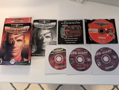 Command & Conquer RED ALERT 1 & 2 And Aftermath CD-ROM with Box, case ...