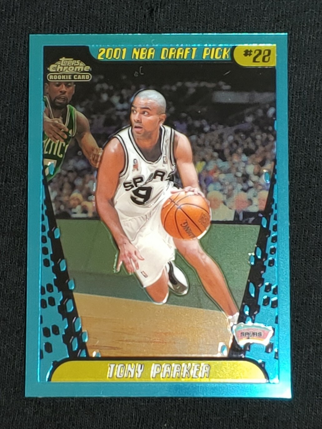 2001-02 Topps Chrome #155 Tony Parker Rookie RC Spurs 🏀 Hof Well ...