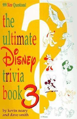 The Ultimate Disney Trivia Book 3: 999 New Questions! | eBay