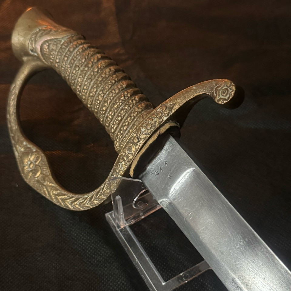 Antique Civil War Decorative Confederate Sword With Markings Sold As ...