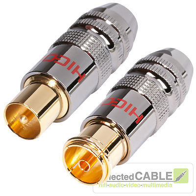 Hicon Hi-Ancm01 + Hi-Ancf01 Antenna Cable Plug + Socket Set by ...