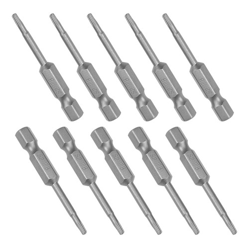 T8 Magnetic Torx Screwdriver Bits 50mm 1/4" Hex Shank for Industry ...