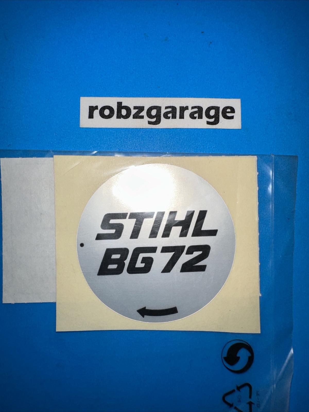 NEW OEM STIHL MODEL NAME PLATE DECAL STICKER FOR BG72 STARTER 4227-967 ...