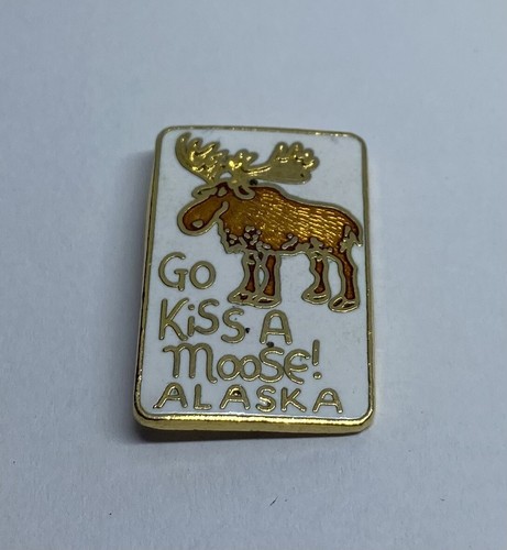 Go Kiss a Moose! Alaska Lapel Pin (Z3) | eBay