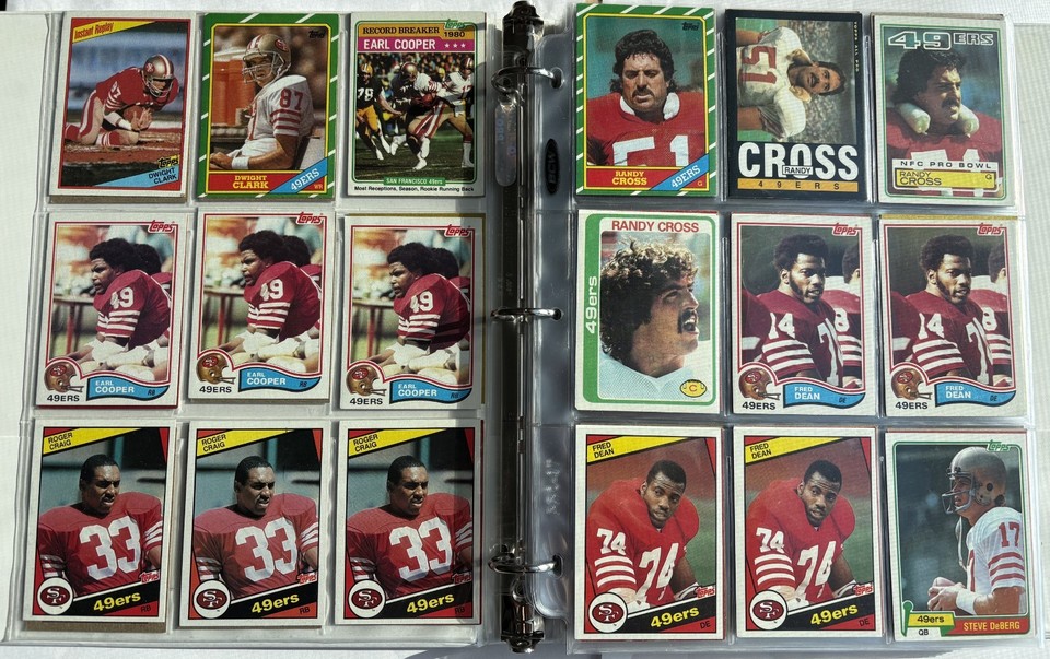 San Francisco 49ers Football Cards 1978 - 1986 (2009) Topps & Fleer ...