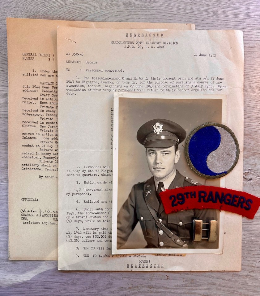 RARE! Original 29th Rangers Battalion Tab and Patch | eBay