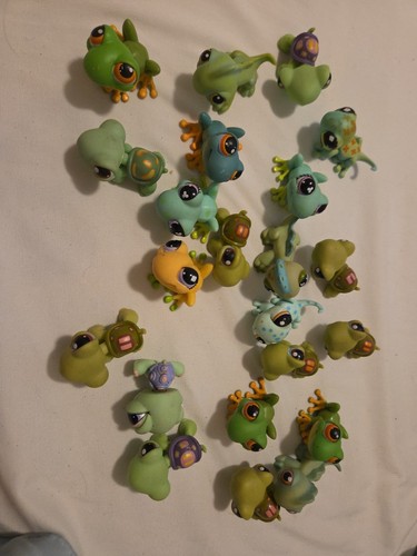 Hasbro Massive Littlest Pet Shop LPS Lot Assorted Frogs,lizards And ...