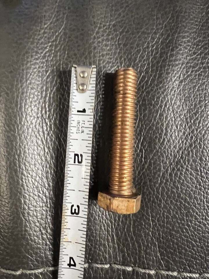 Brass Hex Head Hex Bolt 2 Inch Length Hex Bolts Inch System of ...
