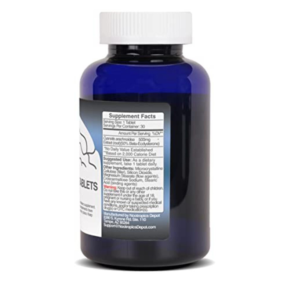 Nootropics Depot Beta Ecdysterone 50% Tablets (500mg) – Cyanotis ...