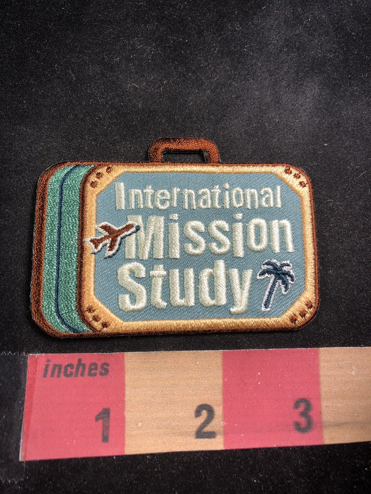 Suitcase Luggage INTERNATIONAL MISSION STUDY Patch S86J | eBay