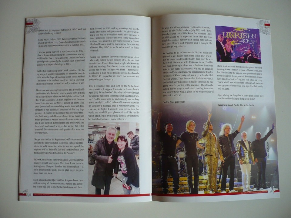 Queen The Official International Queen Fan Club Autumn 2016 Magazine ...