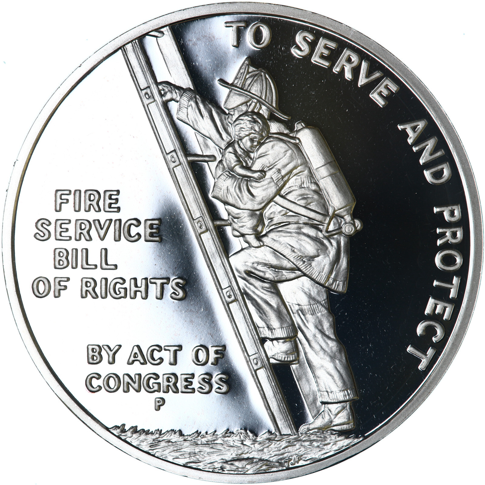 Benjamin Franklin Firefighters Gem Proof Silver Medal 99.9% Silver | eBay