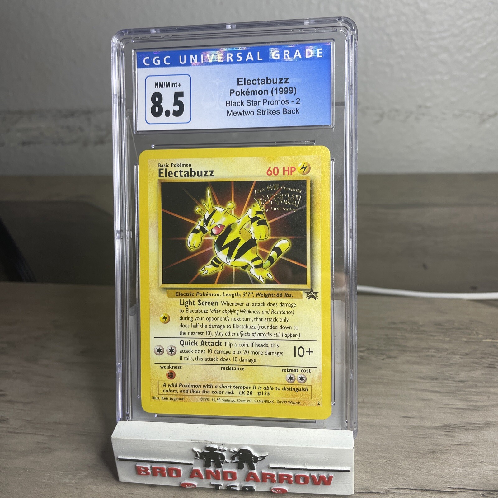Pokémon TCG CGC 8.5 NM/Mint+ Electabuzz WB Gold Stamp Black Star Promo ...