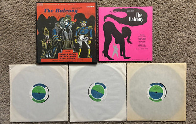 The Balcony CYRIL CUSACK, JEAN GENET, PAMELA BROWN 1967 Caedmon 3XLP ...