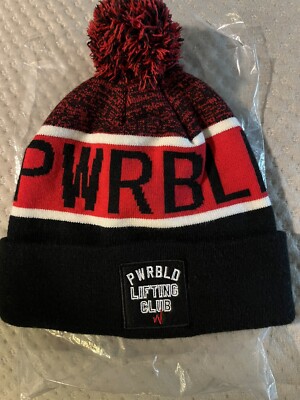 Pwrbld Lifting Club Beanie Pom Winter Hat Cap Lifting Powerlifting SBD ...