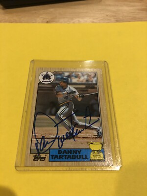 DANNY TARTABULL 1987 TOPPS ROOKIE SIGNED AUTOGRAPHED CARD #476 MARINERS ...