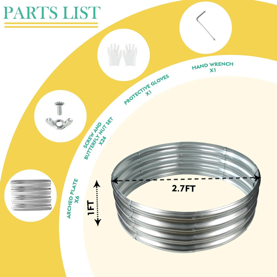 32 Inch Diameter round Galvanized Fire Pit Ring/Fire Ring - Foldable ...