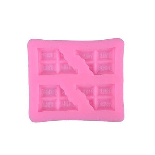 half tablet chocolate shape liquid silicone fondant cake molds diy ...