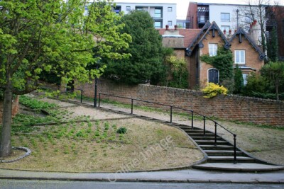 Photo 6x4 The bottom of Park Steps Nottingham/SK5641 Leading between ...