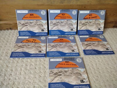 Anquet Maps SCOTLAND 405, 421, 422, 423, 424, 450 451 DVD/CD-ROM ...