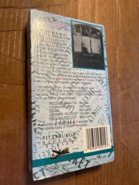 NEW/SEALED VHS DOCUMENTARY - "STUFF THAT'S GONE" - WQED (PITTSBURGH ...
