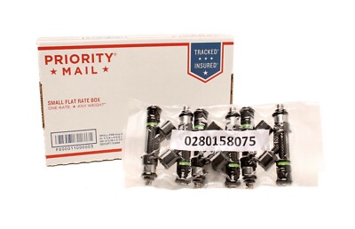 0280158075 (SET OF 6) Fuel Injectors OEM FORD FUSION MERCURY MILAN 3.0L ...