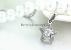 Fashion Tiny Small Star Pendant 18" Chain Rhinestone Necklace Womens ...