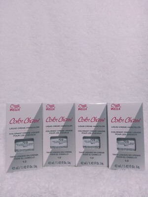 WELLA COLOR CHARM LIQ. CREME Haircolor 7CG- Med. Plat.Gold Blonde1.42oz ...